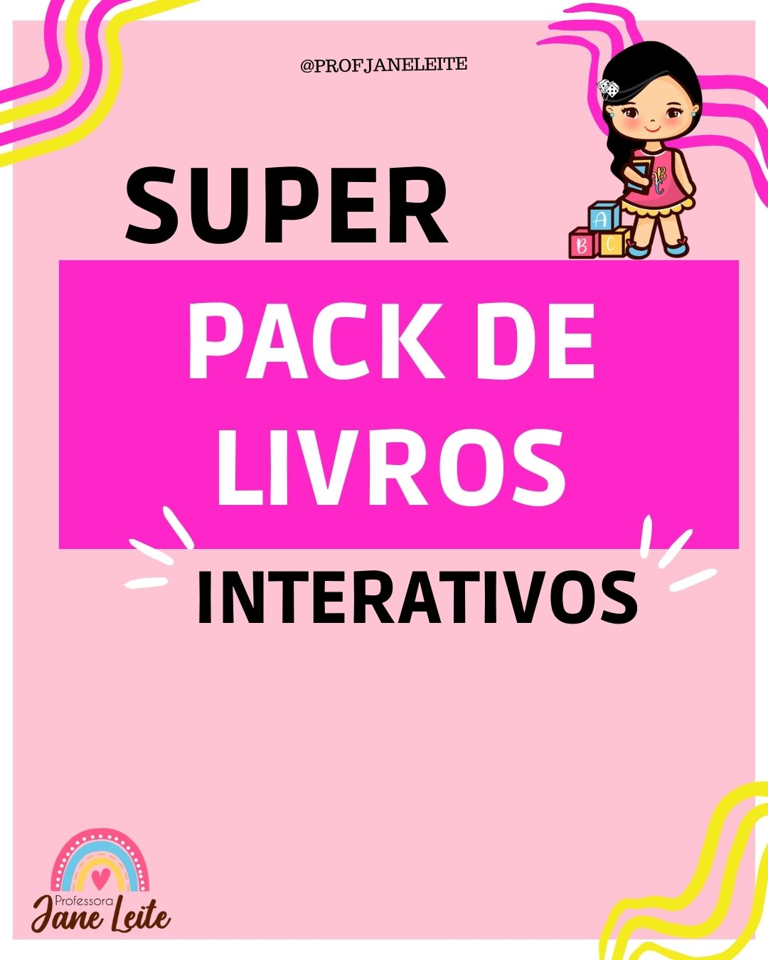 Pack livros 3D – Prof. Jane Leite | Materiais Pedagógicos
